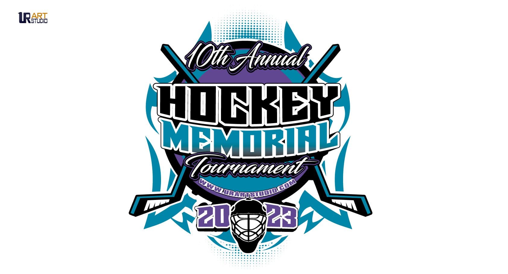 ICE HOCKEY MEMORIAL TOURNAMENT VECTOR LOGO DESIGN FOR PRINT | My Event ...