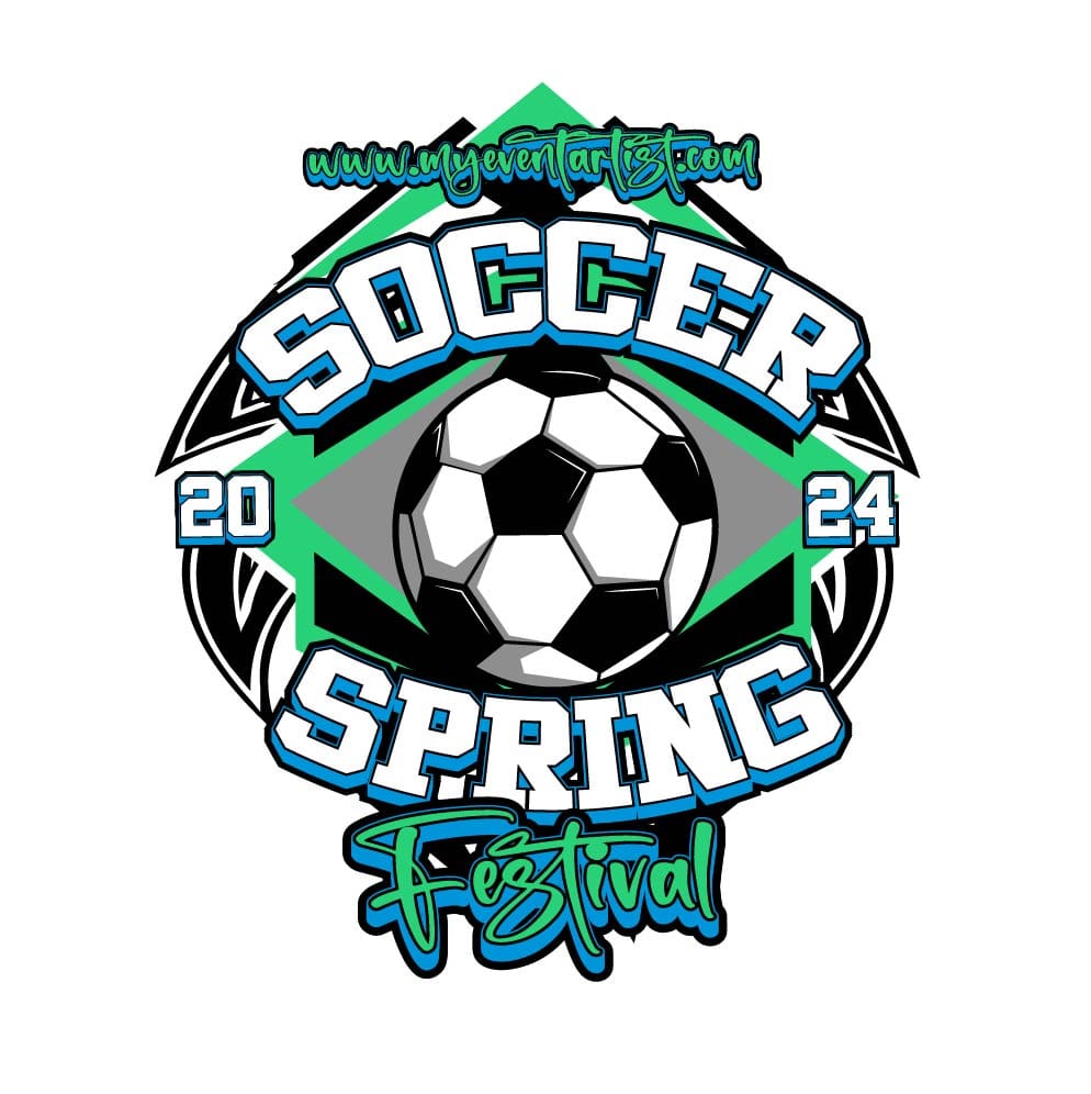 SOCCER EVENT SPRING FESTIVAL LOGO DESIGN FOR PRINT | My Event Artist