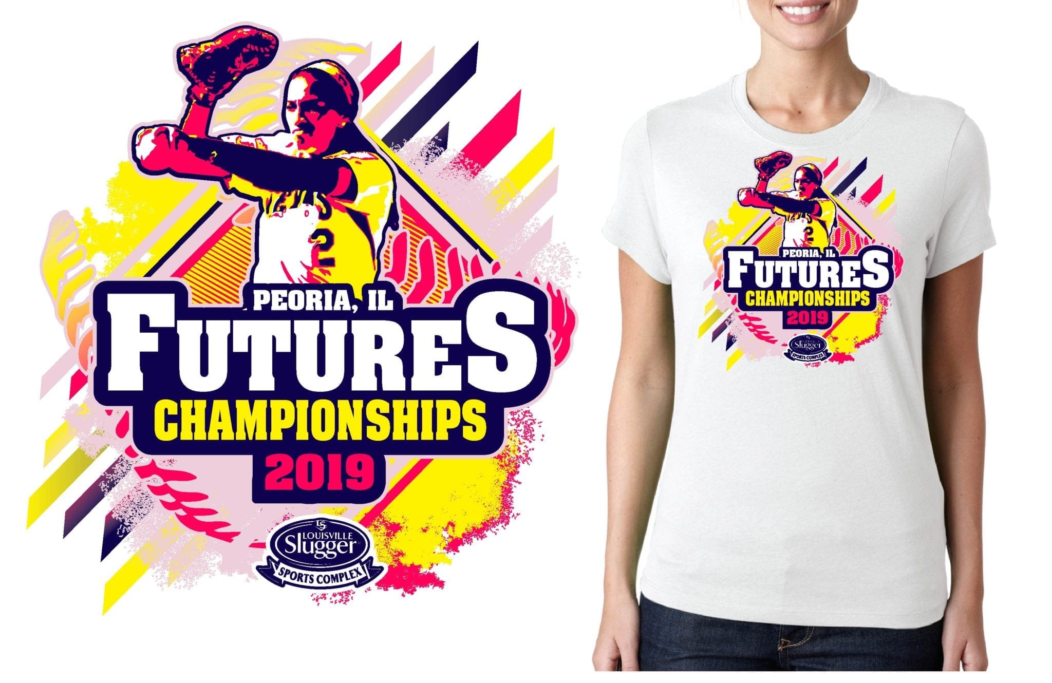 SOFTBALL FUTURES CHAMPIONSHIPS VECTOR LOGO DESIGN FOR PRINT | My Event ...