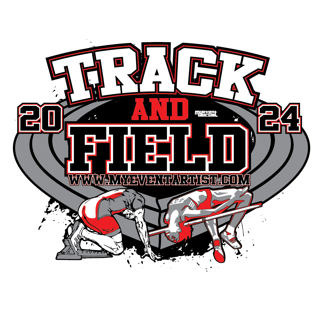 TRACK AND FIELD EVENT LOGO DESIGN READY FOR PRINT | My Event Artist