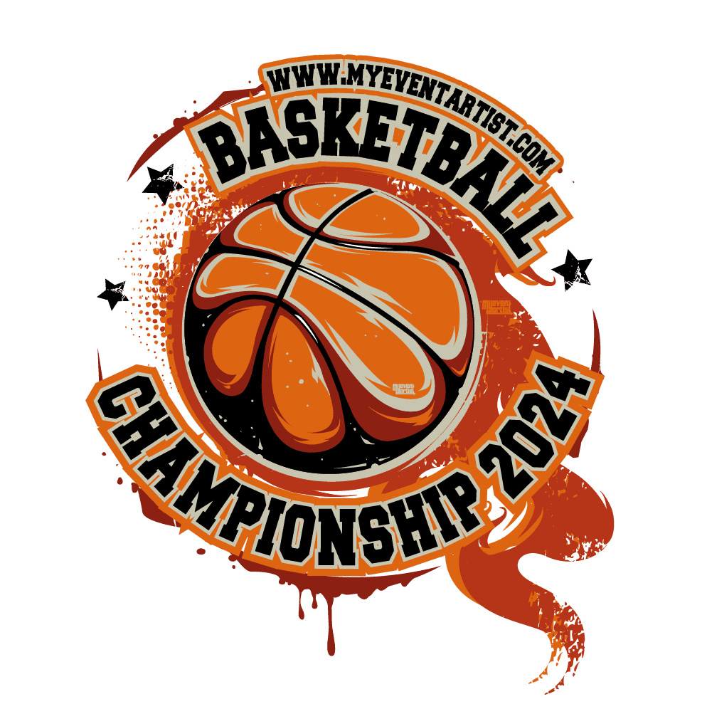 BASKETBALL CHAMPIONSHIP EVENT PRINT READY VECTOR LOGO DESIGN | My Event ...