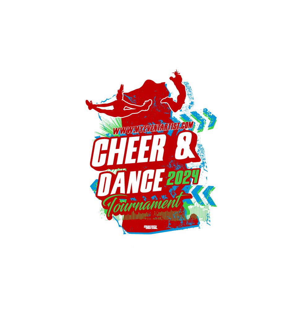 CHEER AND DANCE TOURNAMENT PRINT READY VECTOR DESIGN | My Event Artist