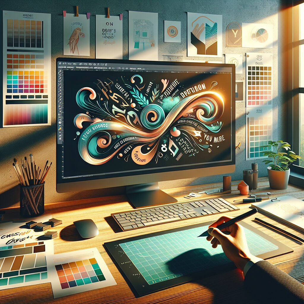How to Add Customized Font Text to Your Vector Logo Design in Adobe ...